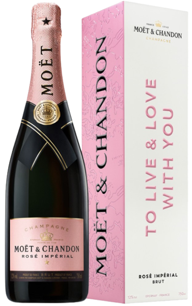 Moet & Chandon Rosé Impérial Say Yes to Love Giftbox 750ml – ALD Shop